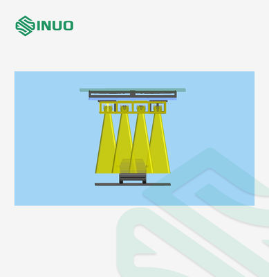 DIN 75220 Electric Vehicle Solar Simulation Test Chamber Halogen Lamp ...