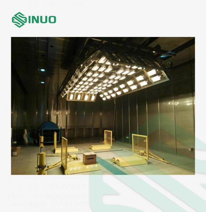 DIN 75220 Electric Vehicle Solar Simulation Test Chamber Halogen Lamp ...